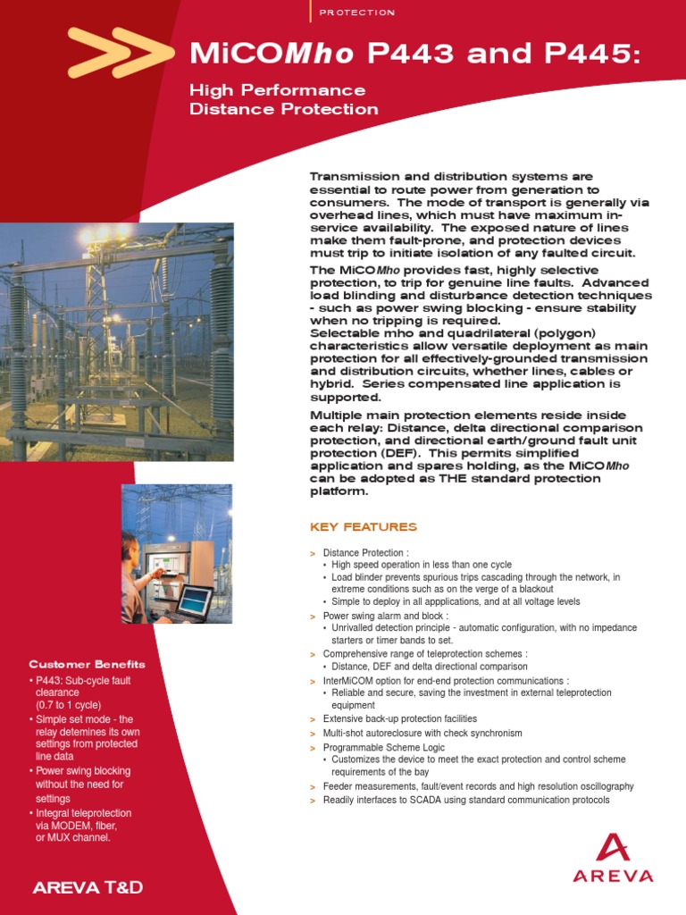 Mho P443 and P445:: High Performance Distance Protection | Download ...