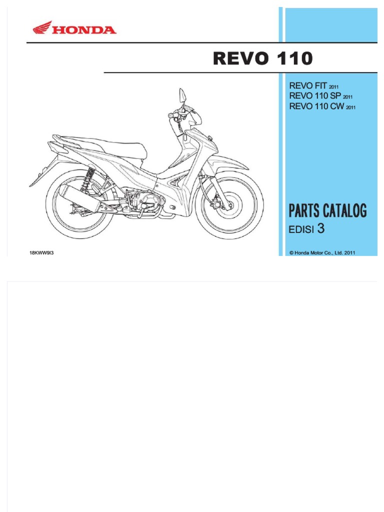 Honda Revo 110 Parts Catalog | PDF