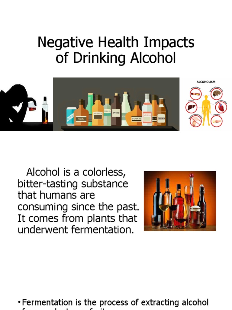 Negative Health Impacts of Drinking Alcohol | PDF | Tobacco Smoking ...