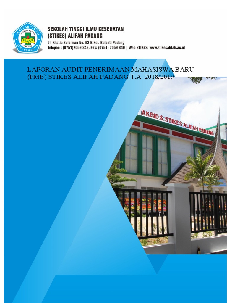 Audit PMB STIKes Alifah 2018/2019 | PDF