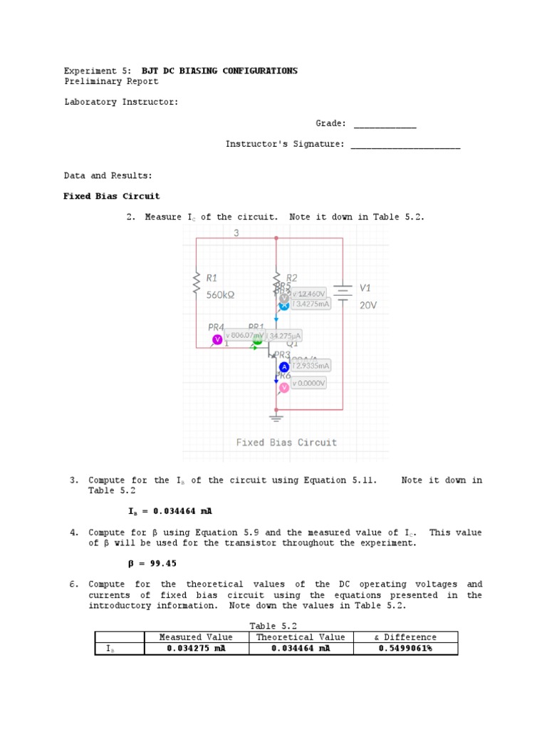LBYEC3P - Exp05 - Prelim Report | PDF | Electronic Engineering ...