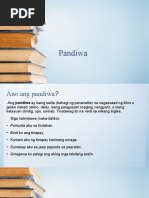 Mga Panagano NG Pandiwa | PDF