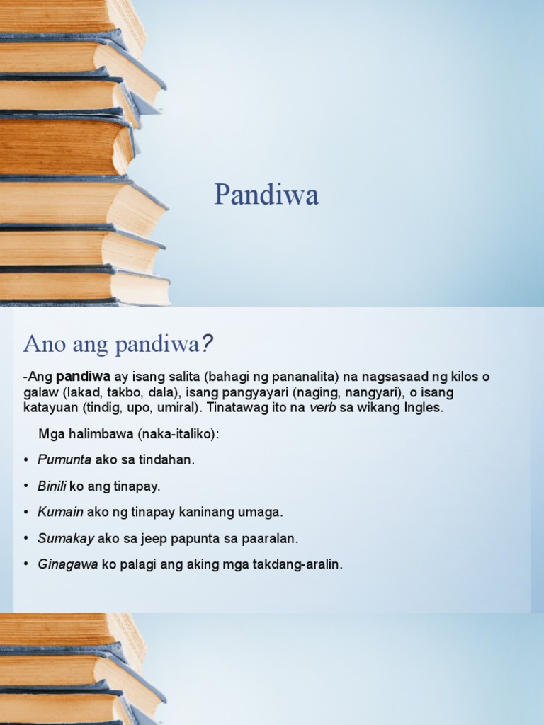 Pandiwa | PDF