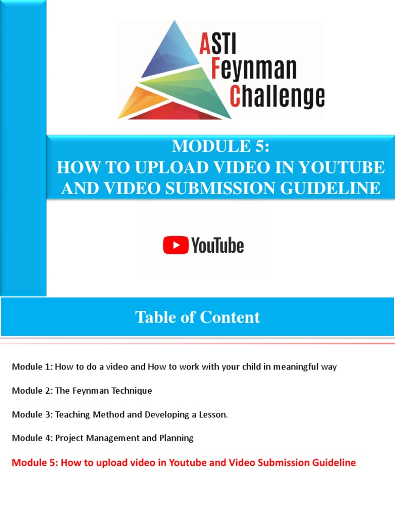 Module 5 - How To Upload Video in Youtube and Video Submission ...