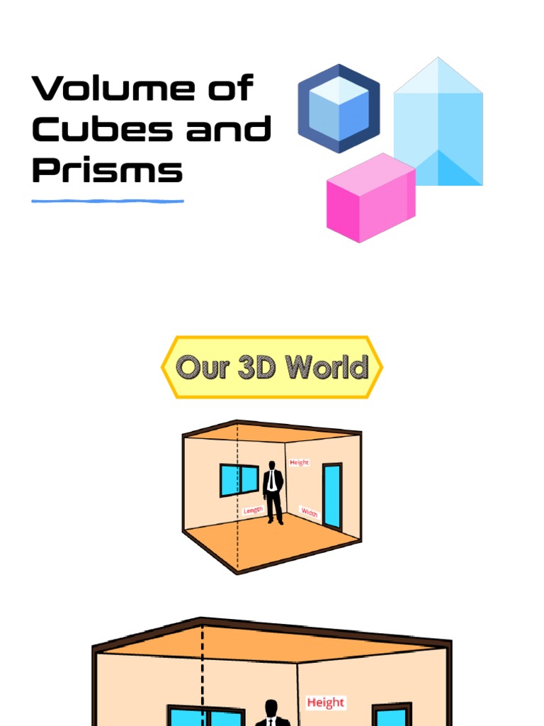 Volume of Cubes and Prisms | PDF | Volume | Length