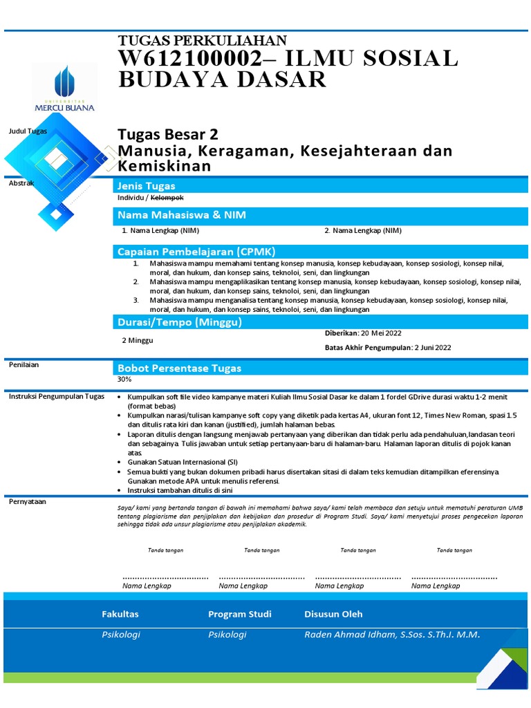 RTM Sarjana s1 (Obe) - Isbd TB 2 Tahun 2022 | PDF