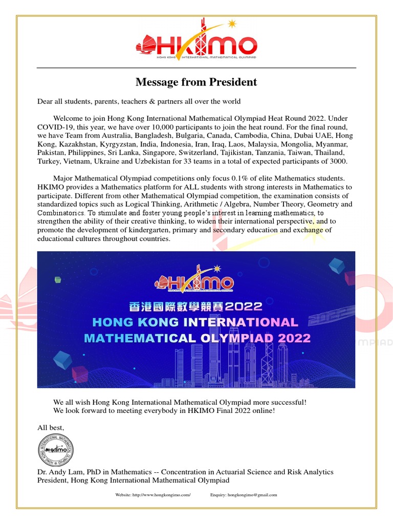 Hkimo Heat Round 2022 Statistics | PDF | Mathematics | Science