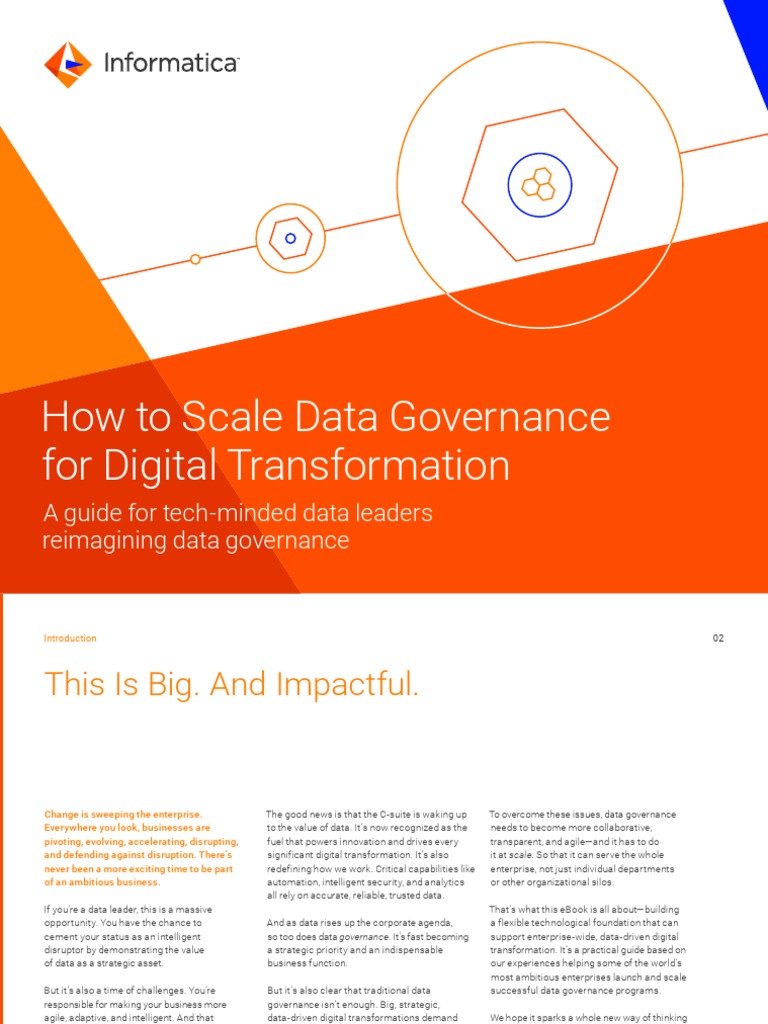 How To Scale Data Governance | PDF | Governance | Cloud Computing