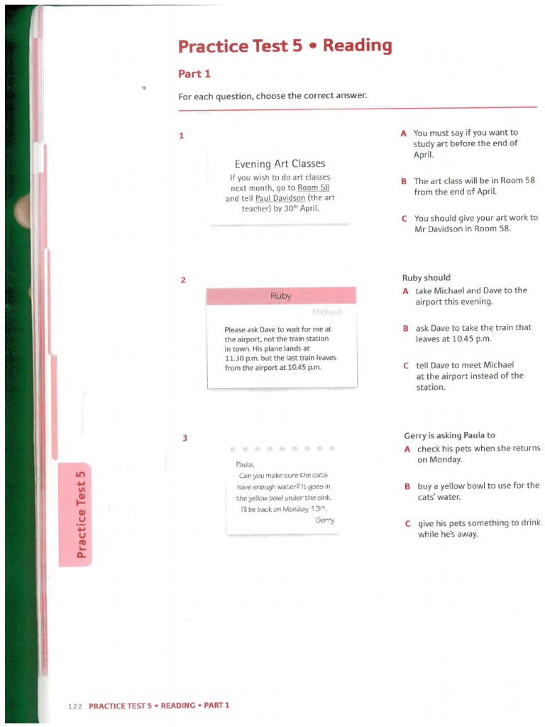 Cambr Prelim Test 5 | PDF