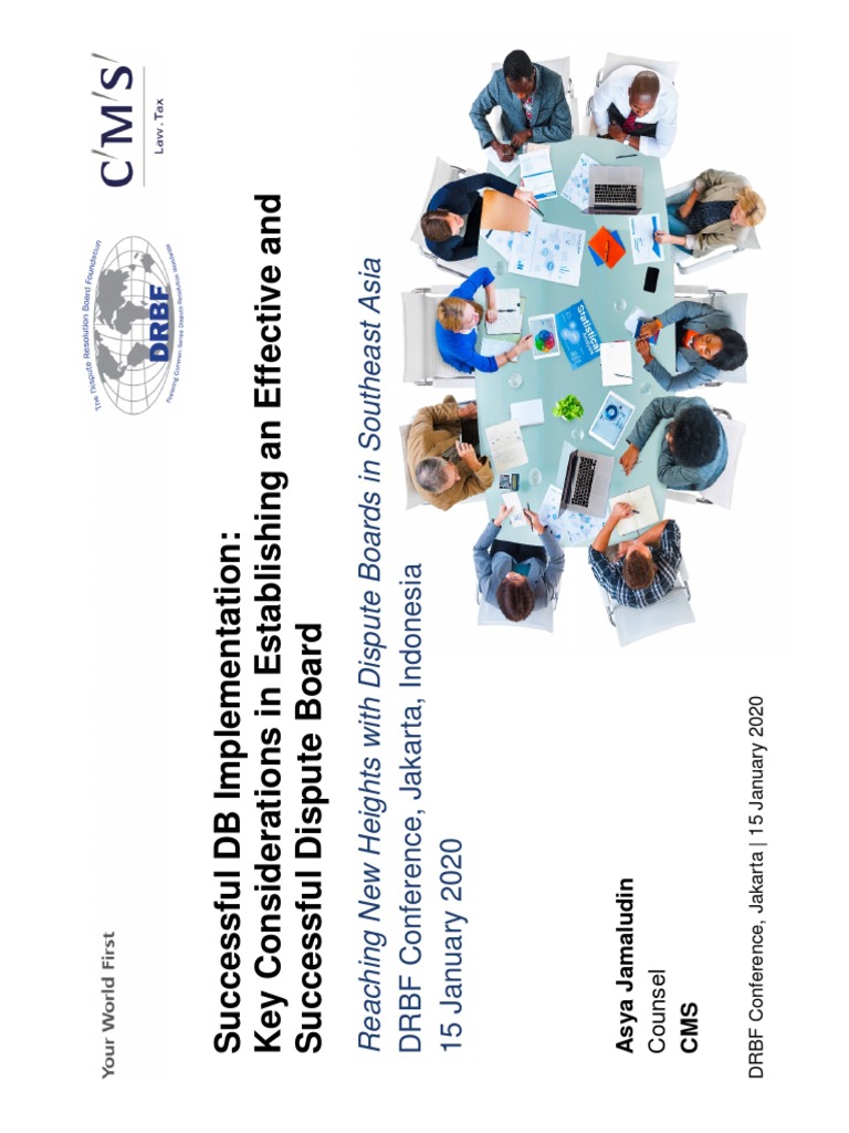 S2 - Asya Jamaludin - Reaching New Heights With Dispute Boards in Southeast Asia | PDF ...