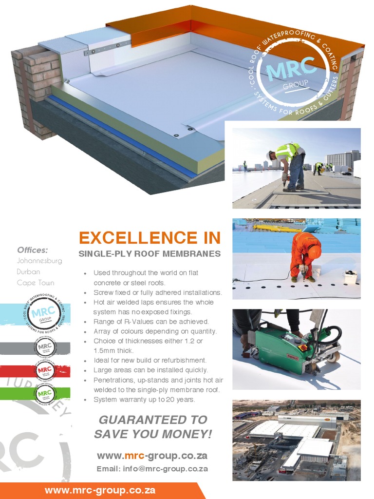 MRC Group Excellence in Single Ply Membranes Feb 2015 | PDF