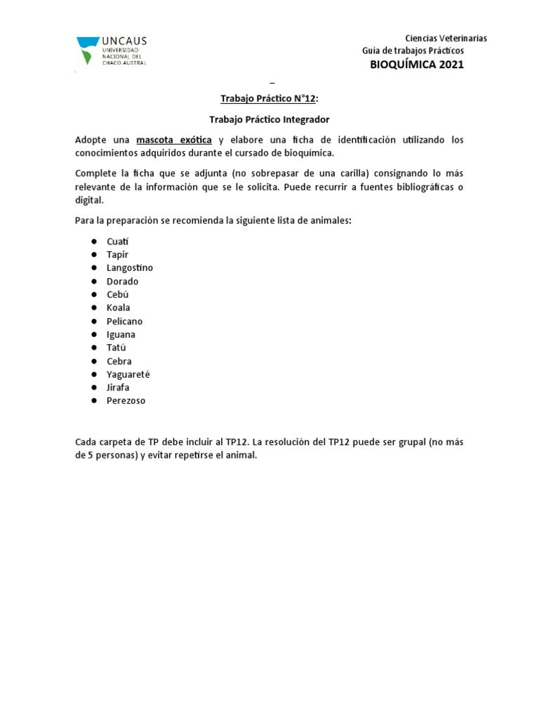 TP12 Integración 2022 - 1 | PDF | Digestión | Sistema digestivo humano