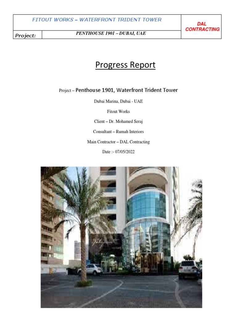 Penthouse 1901, Progress Report 1 | PDF | Buildings And Structures | Residential Buildings