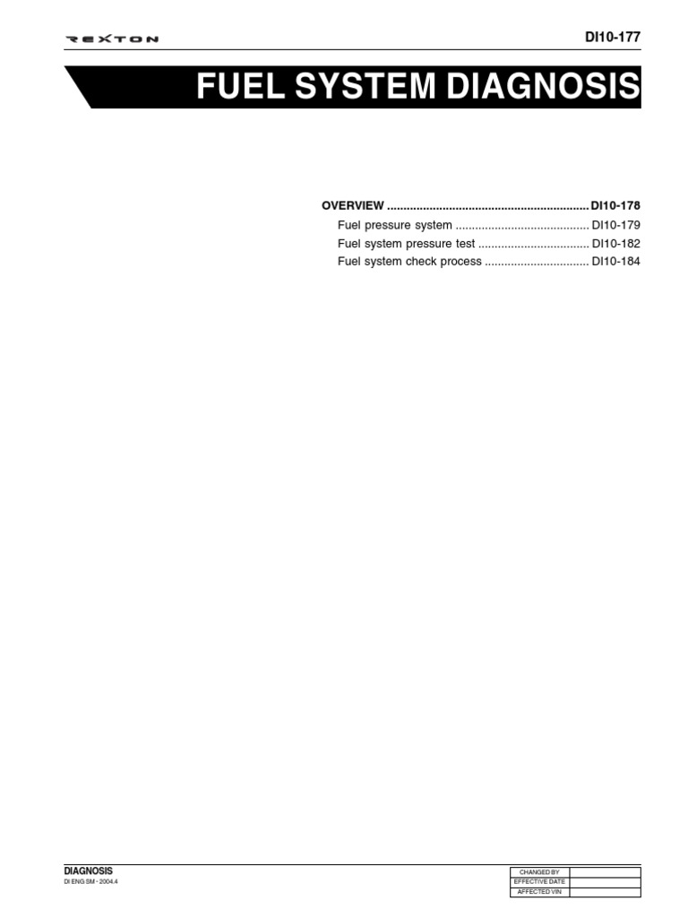 Fuel System Diagnosis | PDF | Leak | Fuel Injection