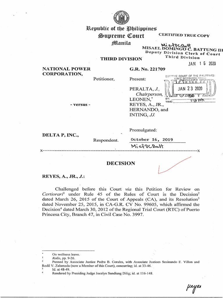 DONATION National Power Corporation vs. Delta P, Inc. | PDF
