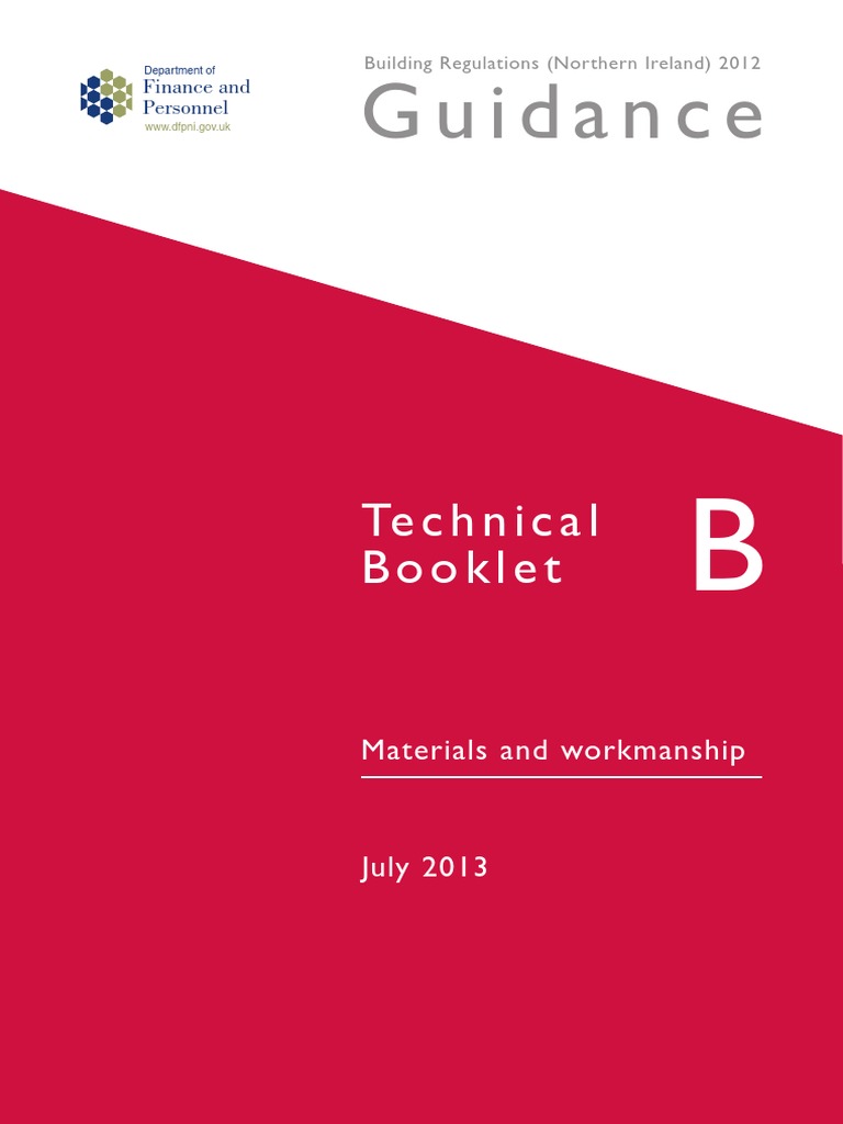 Technical-Booklet B Materials and Workmanship 2013 | PDF | Certification | Regulation