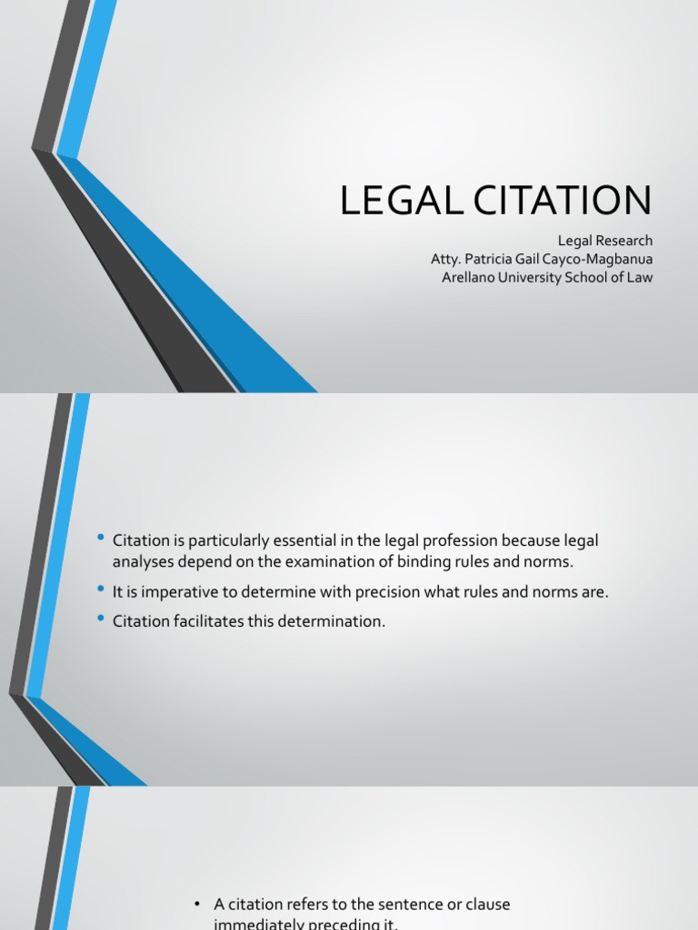 Legal Citation: Legal Research Atty. Patricia Gail Cayco-Magbanua ...
