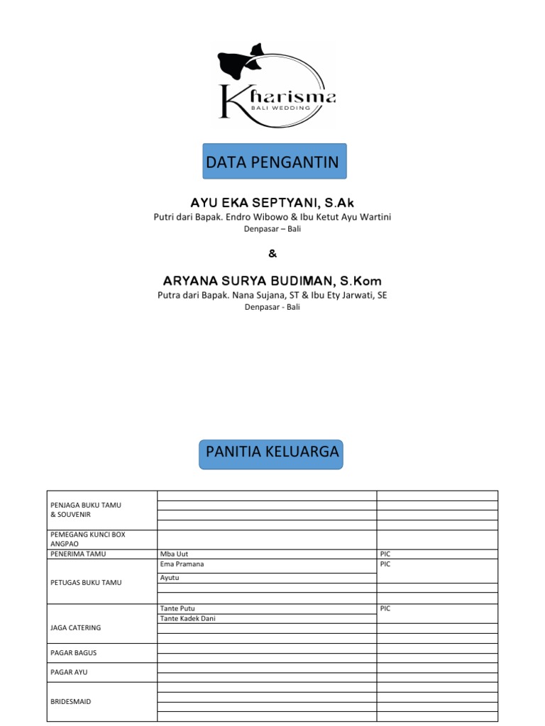 Rundown Yuka & Ary | PDF
