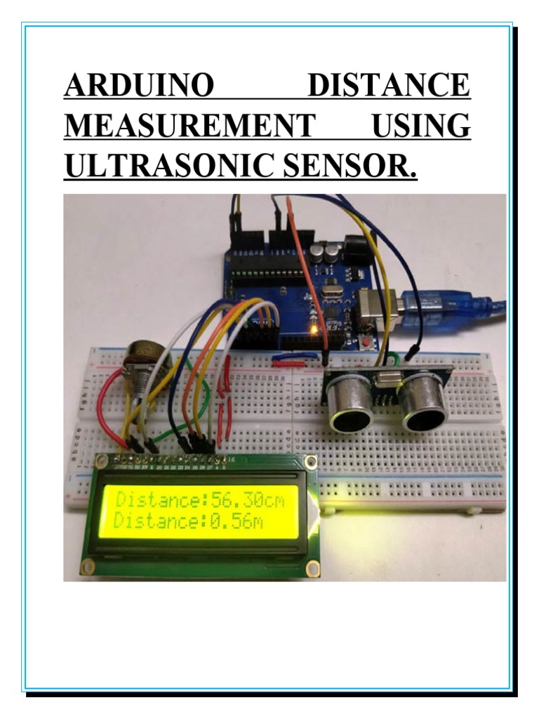 Distance Measuring Instrument-1 | PDF | Arduino | Ultrasound