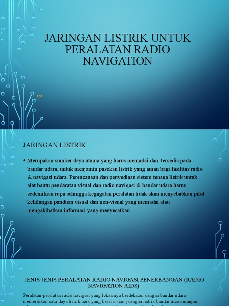 Jaringan Listrik Untuk Peralatan Radio Navigation | PDF | Sains & Matematika