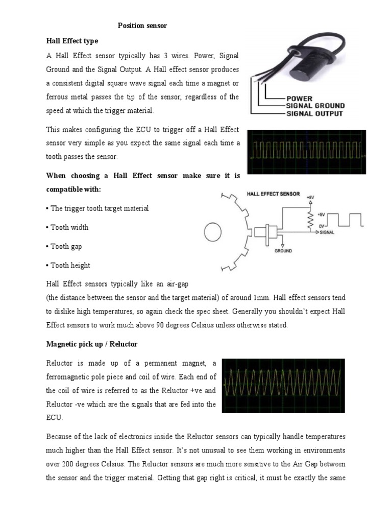 Position Sensor Hall Effect Type | PDF | Throttle | Turbocharger