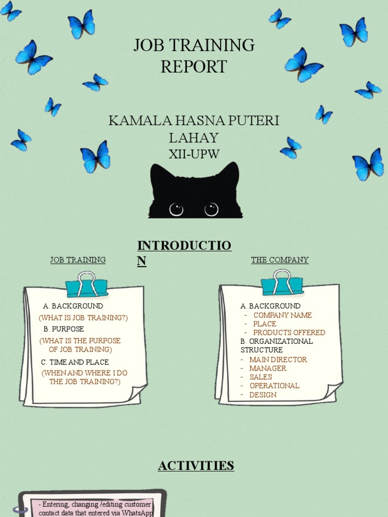Job Training Report - Contoh | PDF | Communication | Cognition