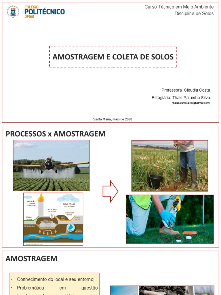 Amostragem de Solo | PDF | Amostragem (Estatística) | Solo