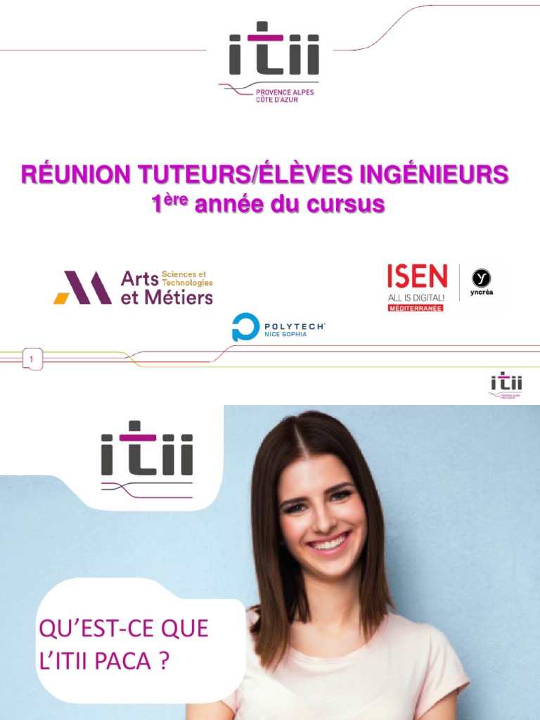 Présentation ITII Réunion Tuteurs 1A | PDF | Business