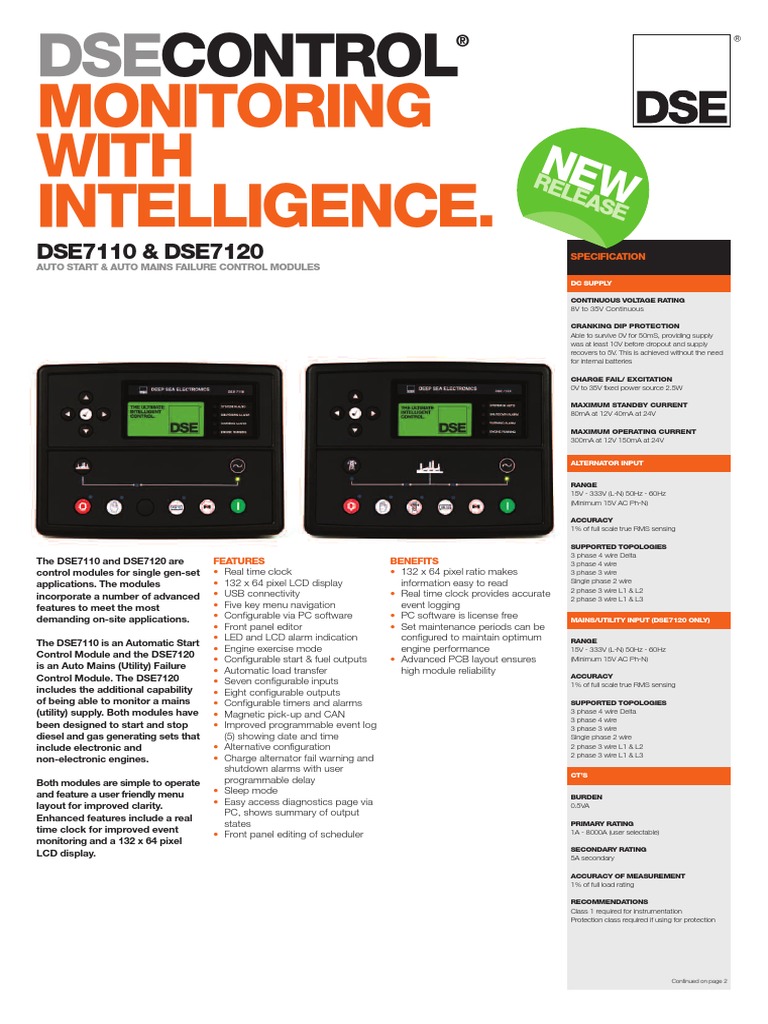 Dse 7110-20 Uk | PDF | Mains Electricity | Electric Generator