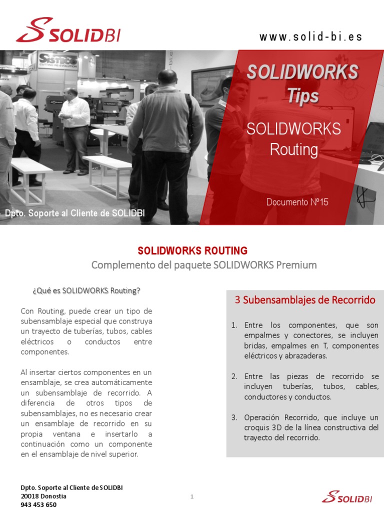 SW Tips SOLIDWORKS Routing | PDF | Informática | Ingenieria Eléctrica