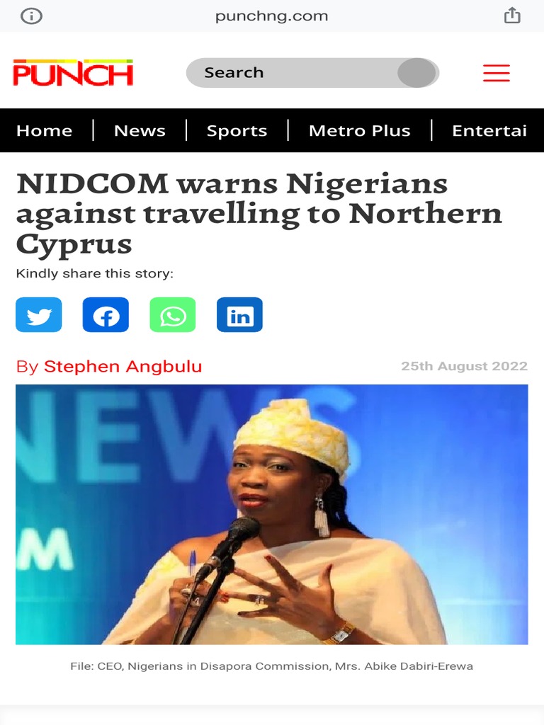 By Peter Dada: Kindly Share This Story | PDF