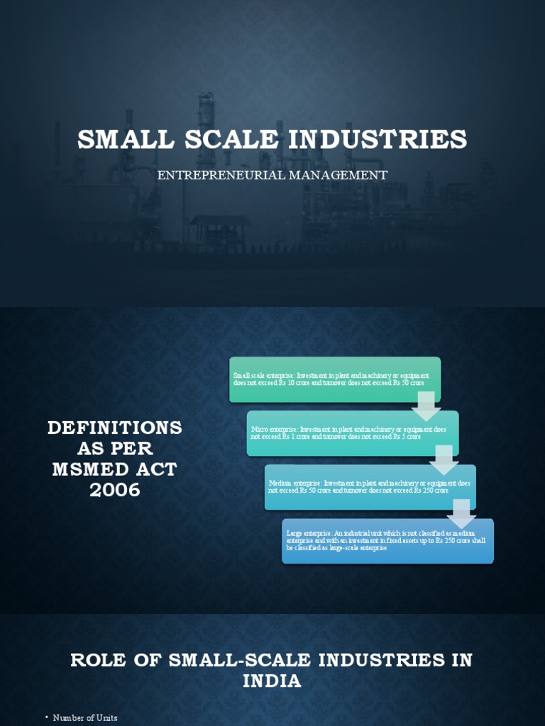 Small Scale Industries | PDF | Partnership | Capital (Economics)