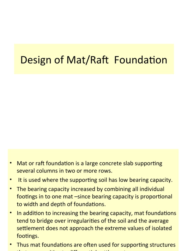 Design of Mat - SD | PDF | Classical Mechanics | Solid Mechanics