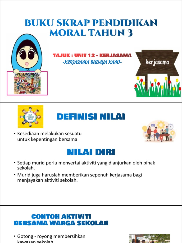 Buku Skrap Pendidikan Moral Tahun 3 | PDF