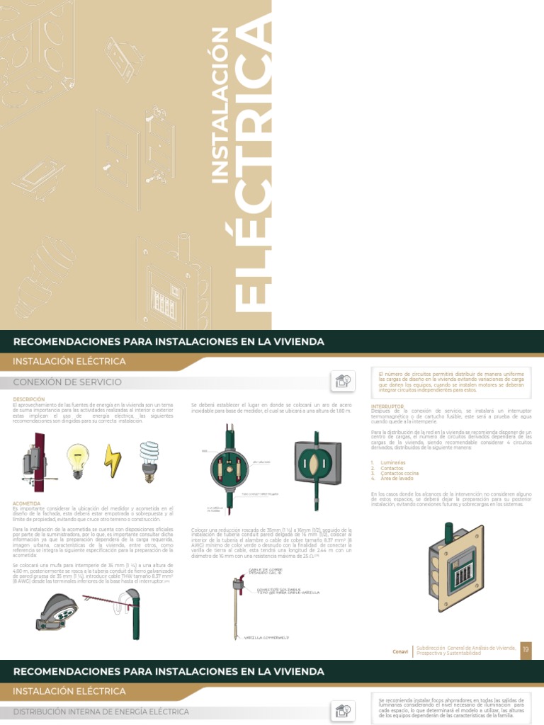 Instalaciones Eléctricas | PDF | Tubería (transporte de fluidos) | Bienes manufacturados