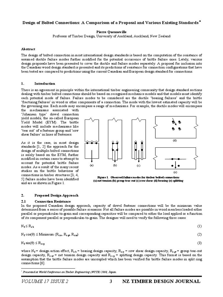 Design of Bolted Connections | PDF | Fracture | Ductility