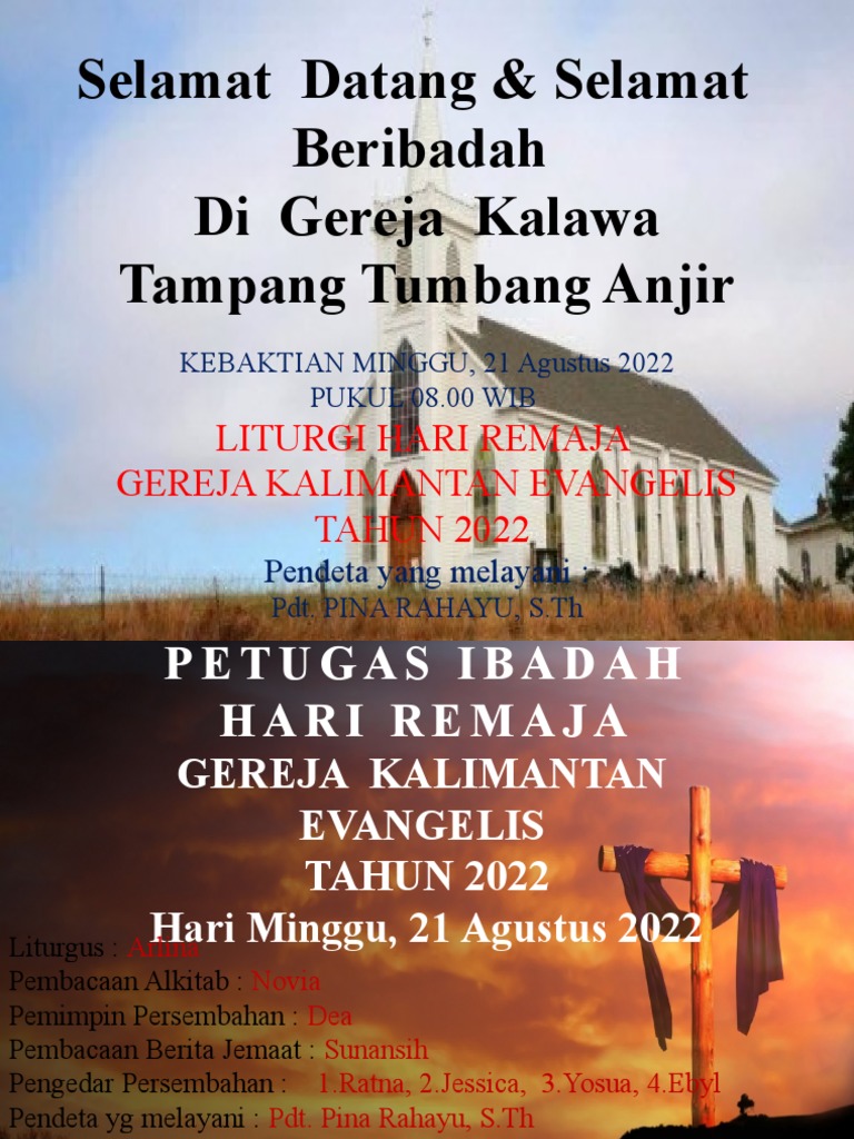 Liturgi Hari Remaja 2022 | PDF