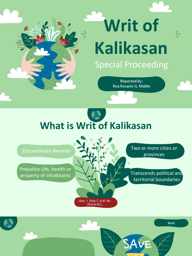 Writ of Kalikasan | PDF | Writ | Appeal