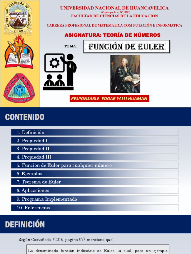 S10 - Funcion de Euler | PDF | Función (Matemáticas) | Teoría de los números