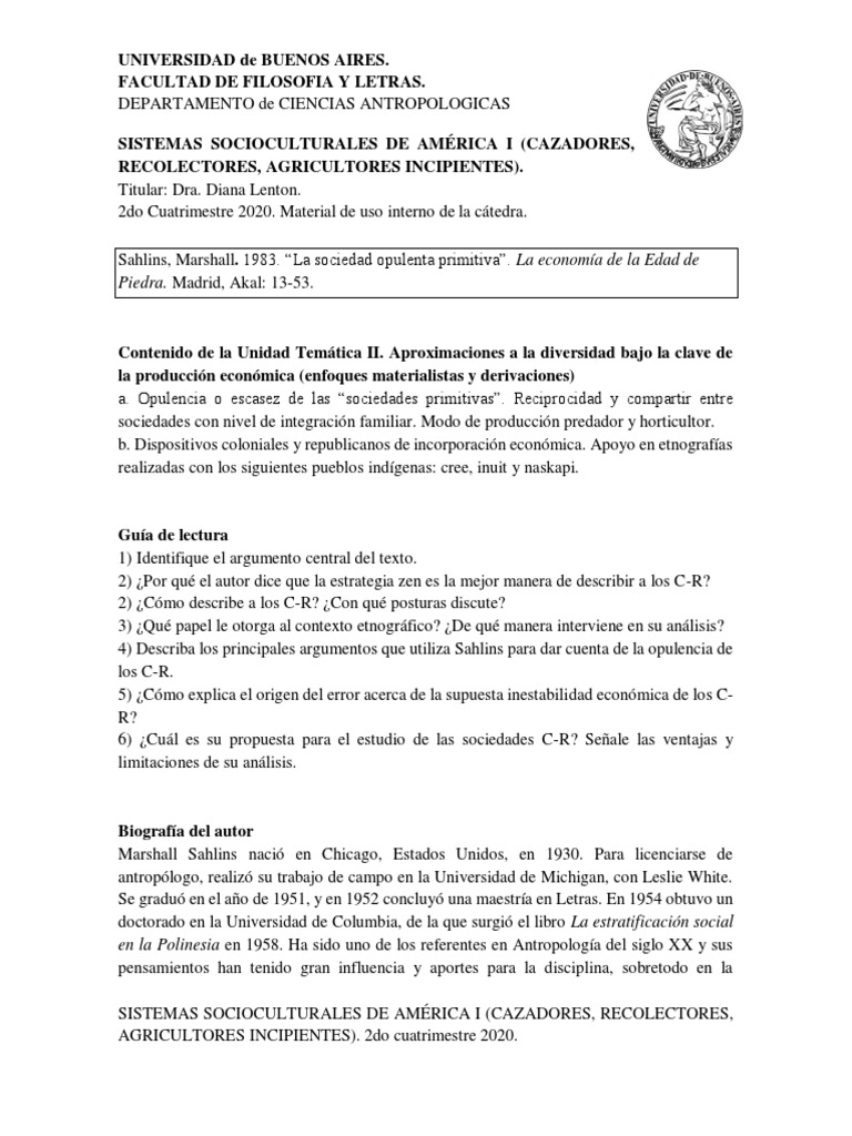 Sistemas Socioculturales en América I | PDF | Antropología | Sociedad