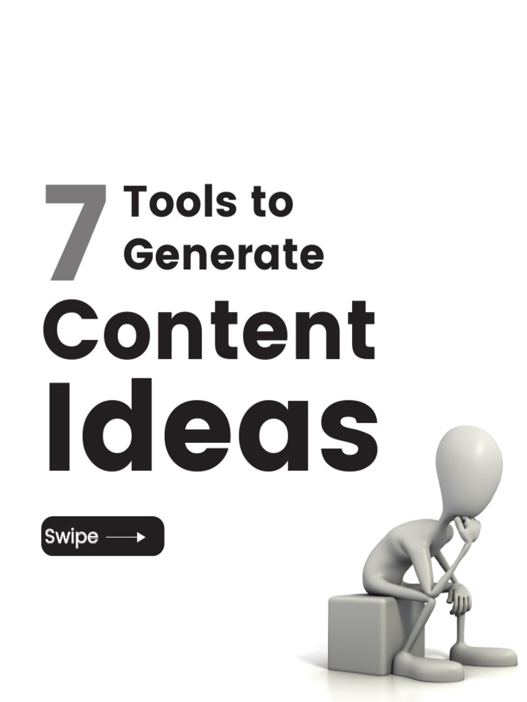 Tools To Generate Content Ideas by Surojit | PDF