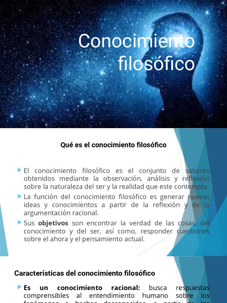 Conocimiento Filosófico | PDF | Conocimiento | Verdad