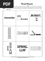 Word Plexer Puzzle Collection | PDF