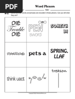 WorksheetWorks Word Plexers 1 | PDF