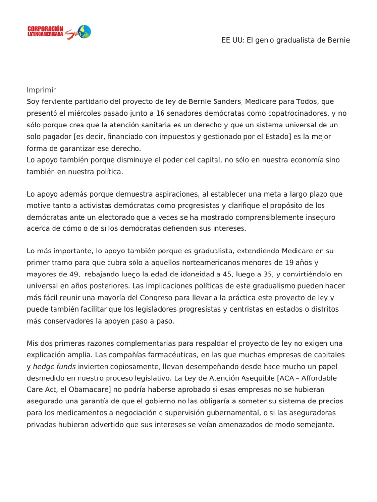 Artículo 7 | PDF | Medicare (Estados Unidos) | Democracia