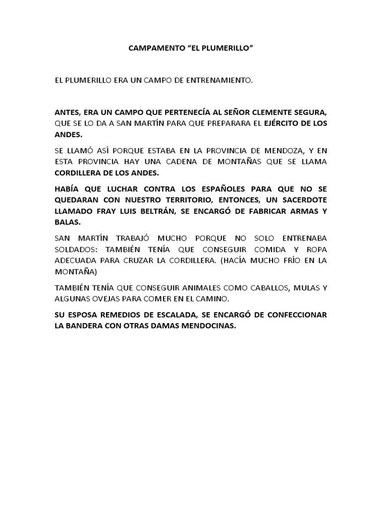 El Plumerillo | PDF