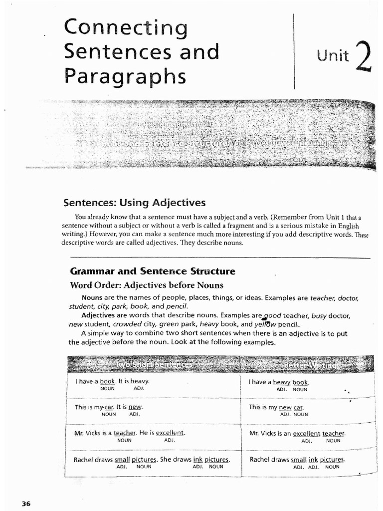 Great Writing 1 Unit 2 | PDF