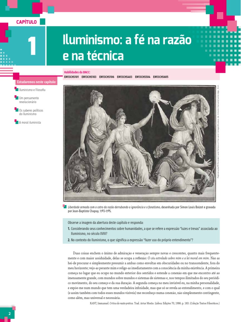 Fil Cap01 | PDF | Immanuel Kant | Metafísica