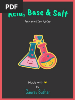 Acid, Bases and Salts (Prashant Kirad) - 1 | PDF | Acid | Sodium Bicarbonate