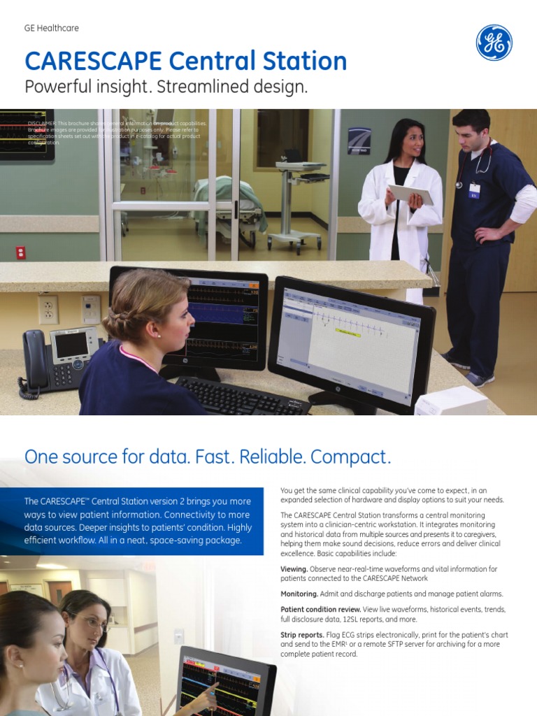 CARESCAPE Central Station v2 Brochure - Global - JB38785XX - Aug 2016 ...